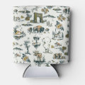Yellowstone National Park Wildlife Pattern Can Cooler | Zazzle
