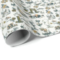 Yellowstone National Park Wildlife Pattern Wrapping Paper | Zazzle