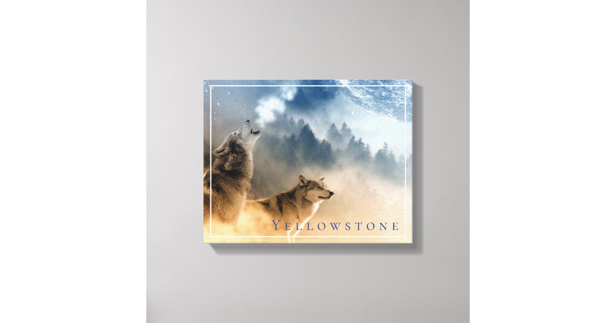 Yellowstone Park American Canvas Art | Zazzle