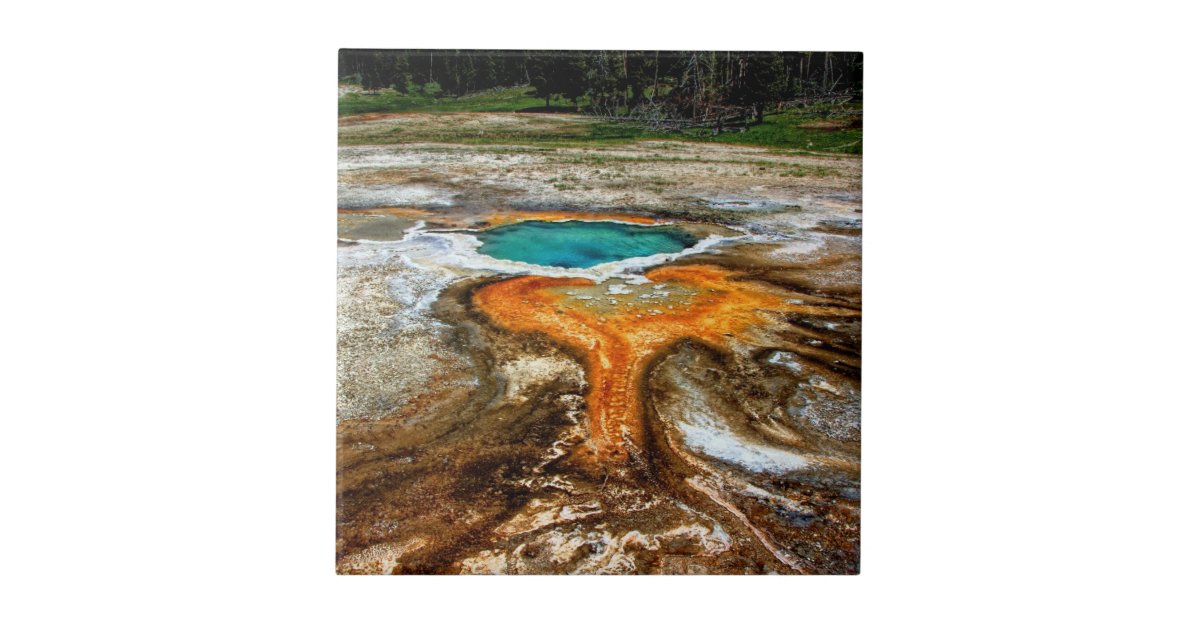 Yellowstone Thermal Pool Ceramic Tile | Zazzle