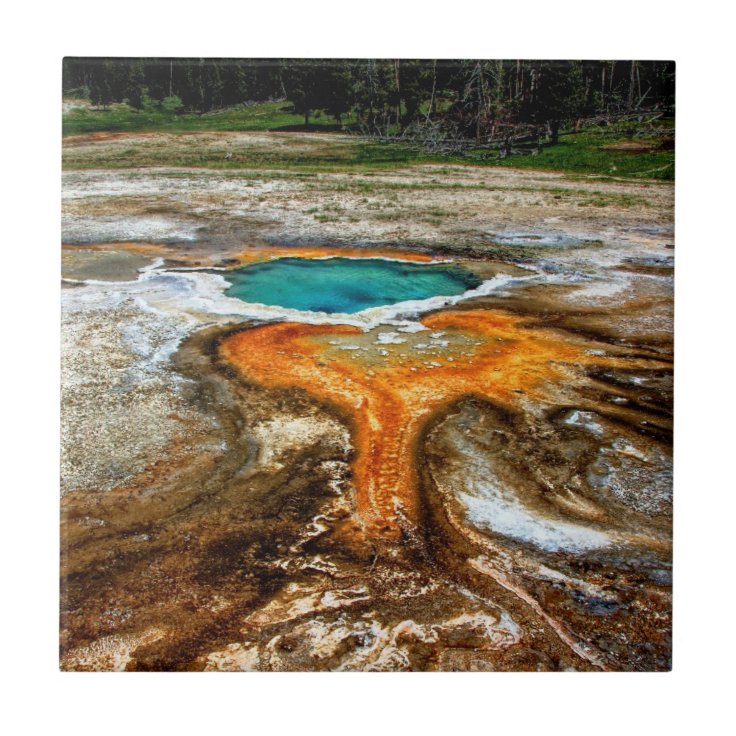 Yellowstone Thermal Pool Ceramic Tile | Zazzle