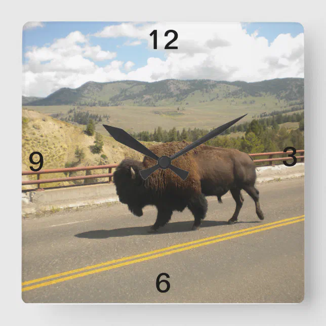 Yellowstone Wall Clock | Zazzle