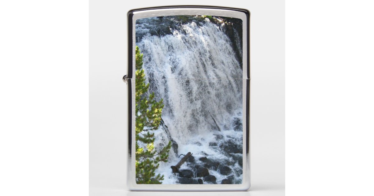 Yellowstone Waterfall Zippo Lighter | Zazzle