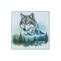 Yellowstone Wolf Stone Magnet Set | Zazzle