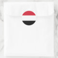 Yemen Flag Classic Round Sticker | Zazzle