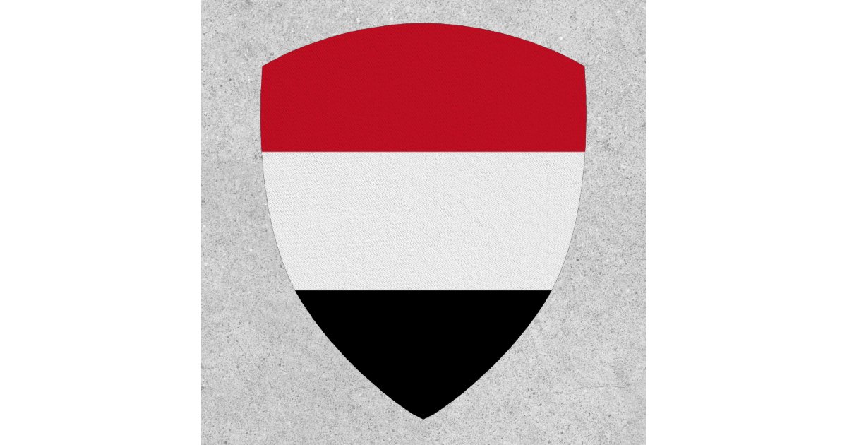 Yemeni Flag, Flag of Yemen Patch | Zazzle
