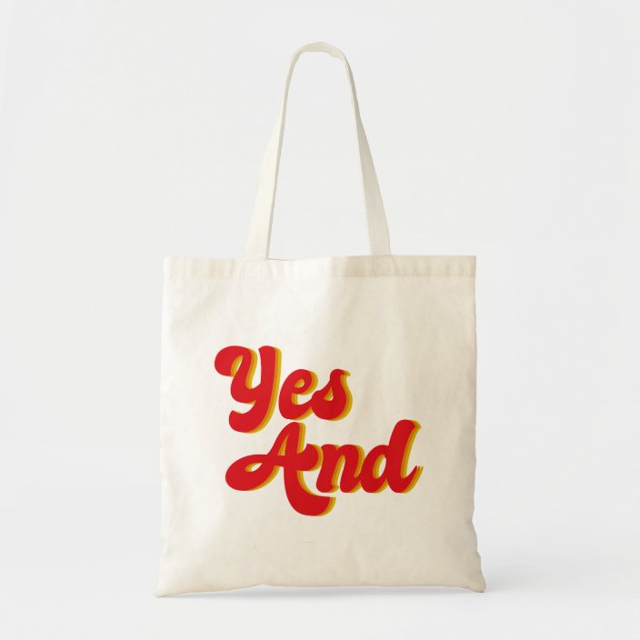 Yes And Improv Comedy Troupe Comedian Tote Bag | Zazzle.com