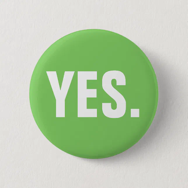 YES custom color button | Zazzle