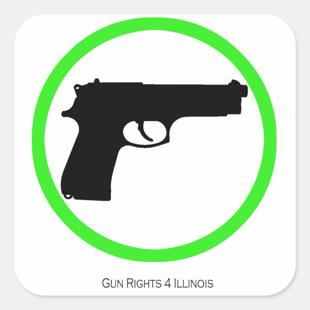 Yes Guns! 3" Guns Welcome Sticker. Square Sticker | Zazzle