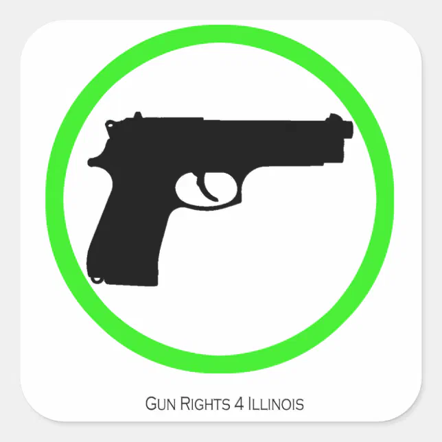 Yes Guns! 3" Guns Welcome Sticker. Square Sticker | Zazzle