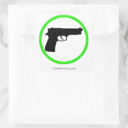 Yes Guns! 3" Guns Welcome Sticker. Square Sticker | Zazzle