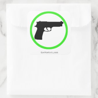 Yes Guns! 3" Guns Welcome Sticker. Square Sticker | Zazzle