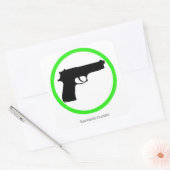 Yes Guns! 3" Guns Welcome Sticker. Square Sticker | Zazzle