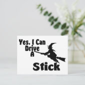 Yes, I Can Drive A Stick Postcard | Zazzle