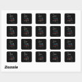 YES SHE CAN Motivational STEM Square Sticker | Zazzle