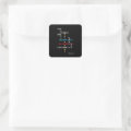 YES SHE CAN Motivational STEM Square Sticker | Zazzle
