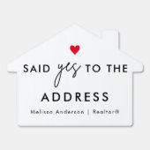 Yes to the Address Real Estate House Sold Sign | Zazzle