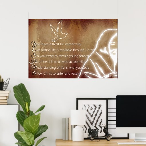 YESHUA Messiah Jesus Christ Christian Poem Poster | Zazzle