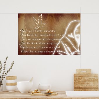 YESHUA Messiah Jesus Christ Christian Poem Poster | Zazzle