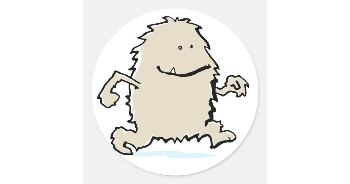 yeti classic round sticker | Zazzle
