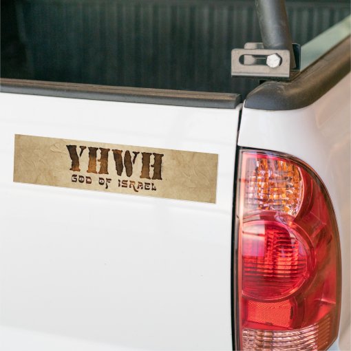 YHWH Jehovah Bumper Sticker | Zazzle