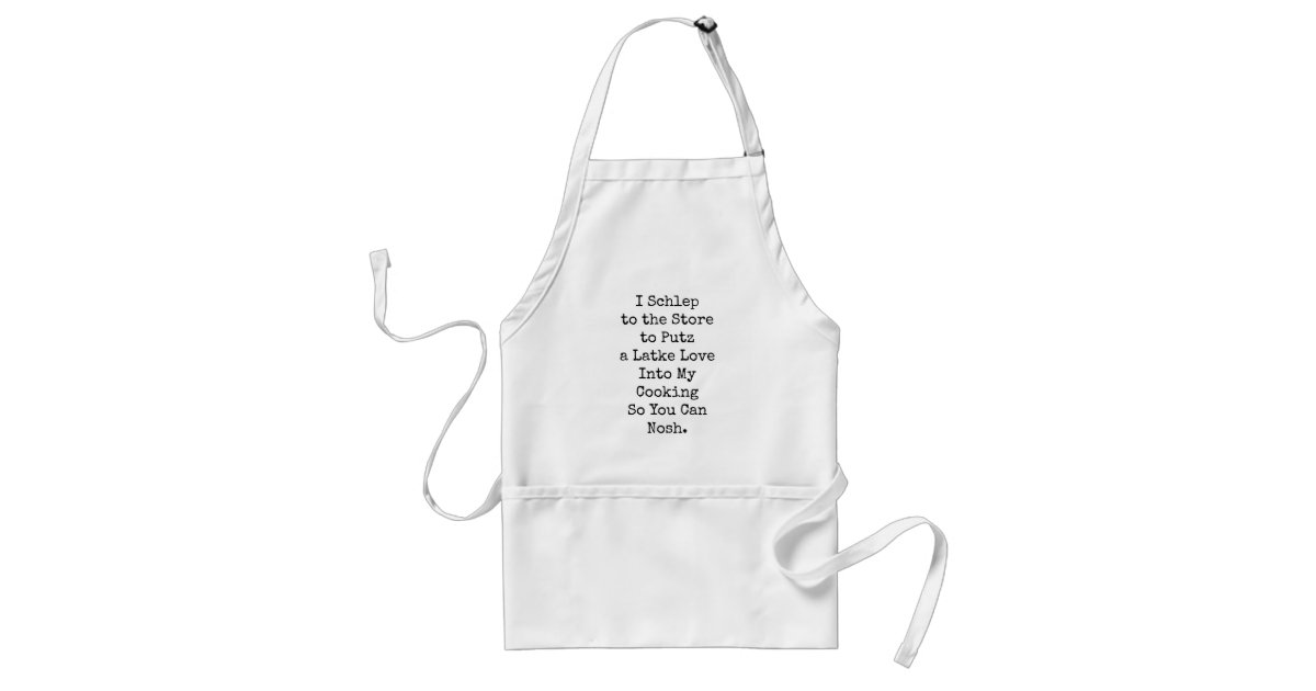 Yiddish Puns Hannukah Apron | Zazzle