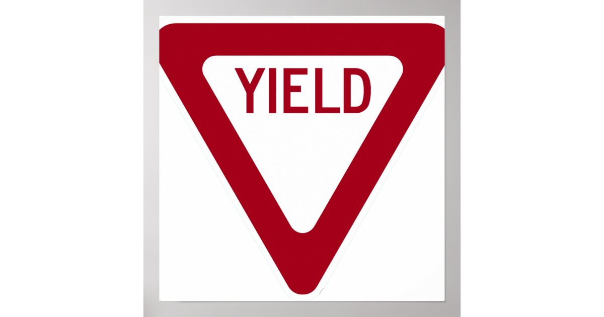 Yield Sign | Zazzle