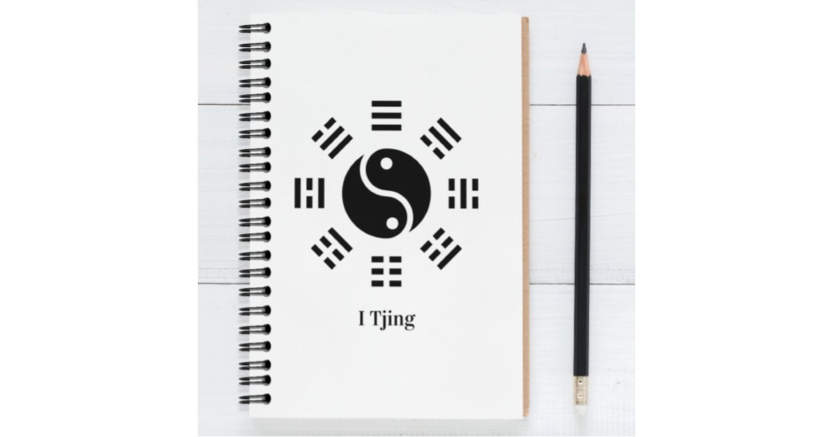 Yin Yang Ba Gua I Ching Symbol - Eight Trigrams Notebook | Zazzle