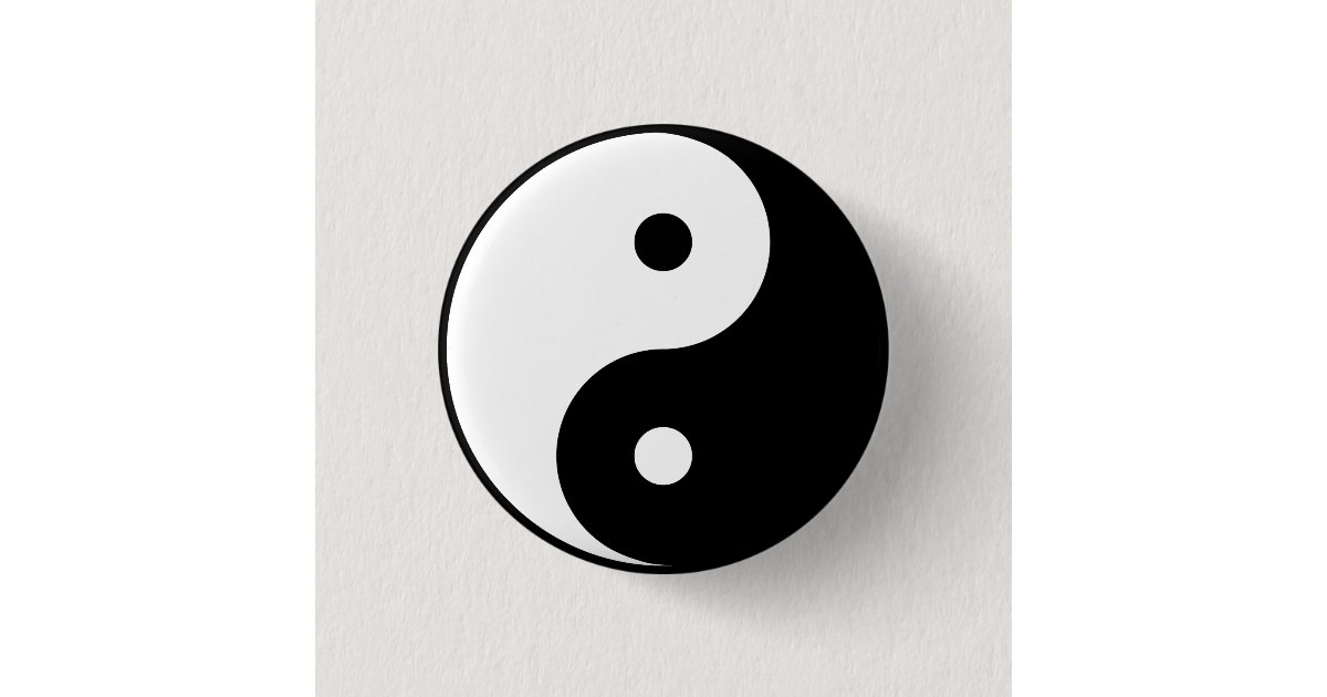 "YIN YANG" BUTTON | Zazzle