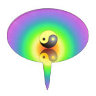 Yin Yang Hearts Birthday Cake Topper | Zazzle.com