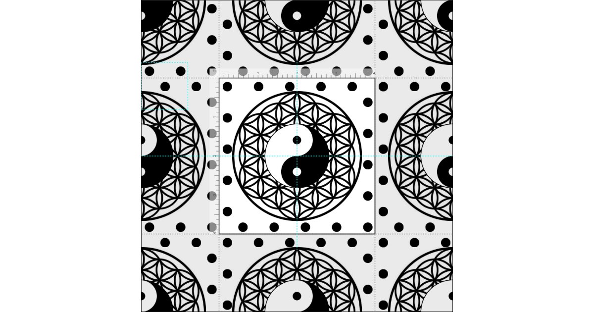Yin Yang Fabric | Zazzle