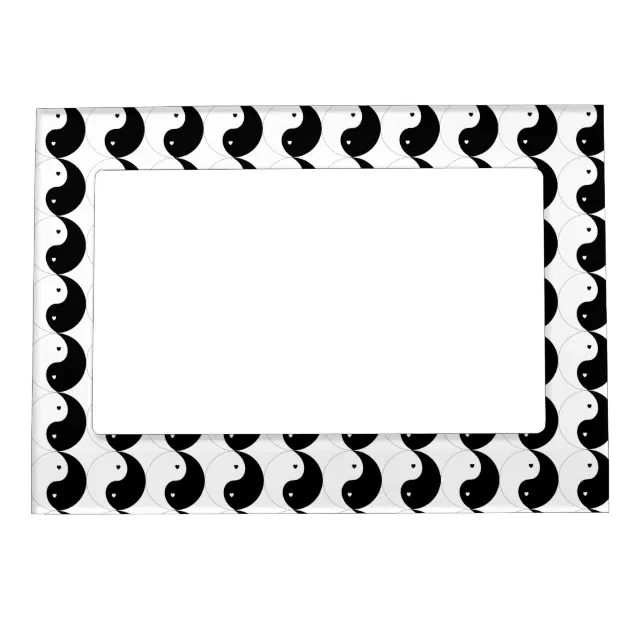 Yin Yang Hearts Magnetic Photo Frame | Zazzle
