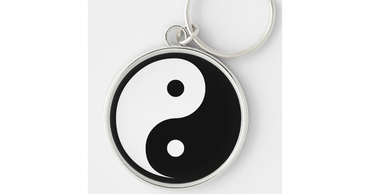Yin Yang Keychain | Zazzle