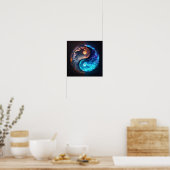 Yin Yang Magic Design Spiritual Feng Shui Poster | Zazzle