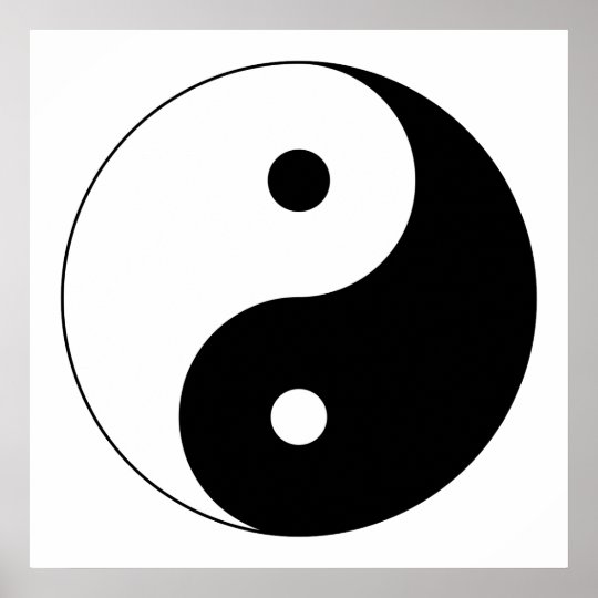 Yin Yang Poster | Zazzle.com