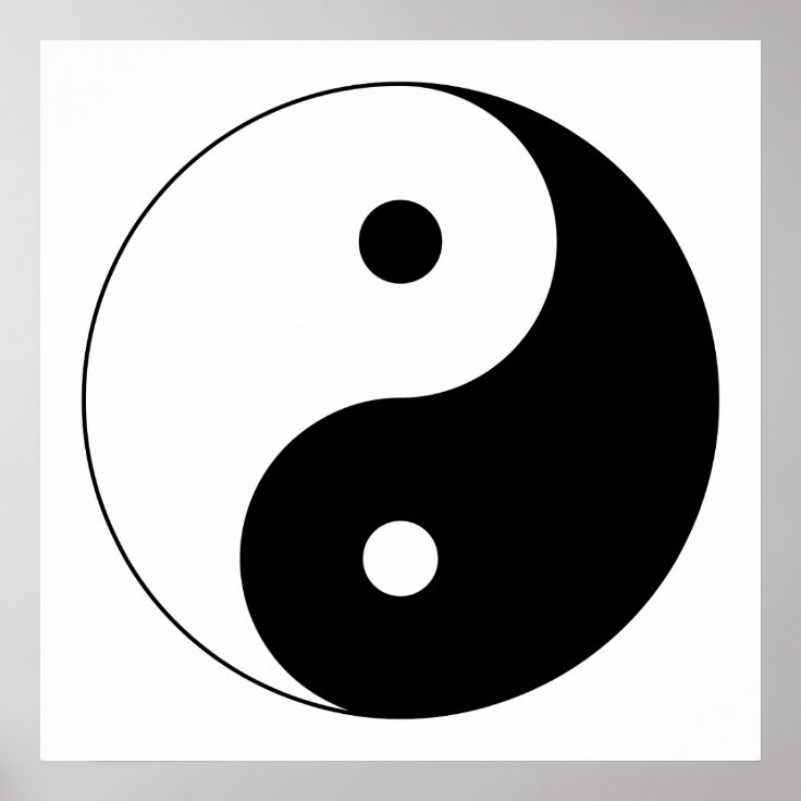 Yin Yang Poster | Zazzle