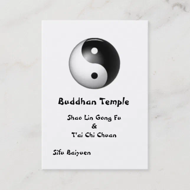 Yin & Yang Profile Card | Zazzle