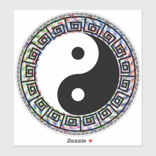 Yin Yang Sticker | Zazzle