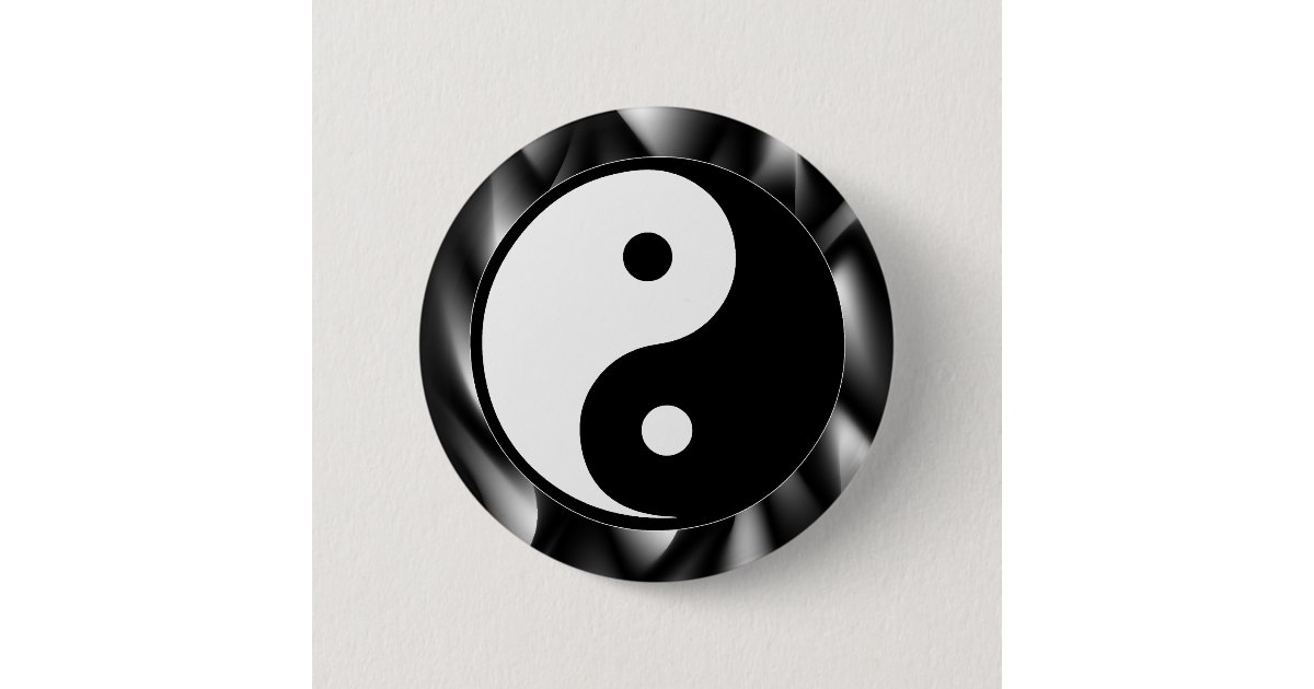 Yin Yang Symbol Button | Zazzle
