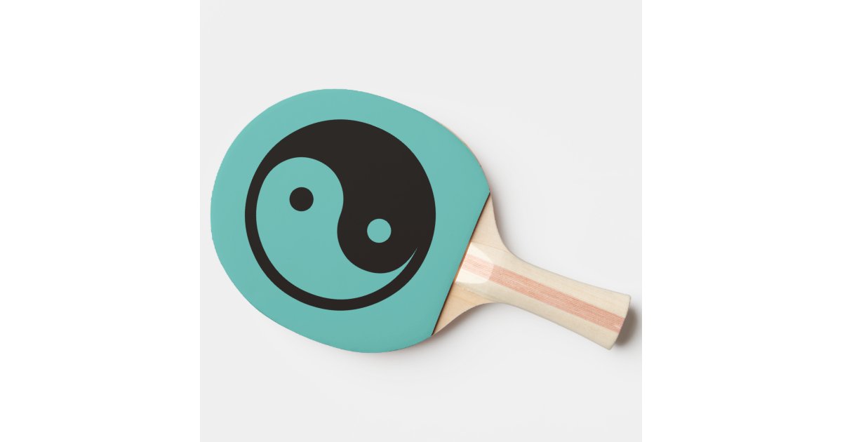 Yin Yang Symbol - solid tattoo design Ping Pong Paddle | Zazzle