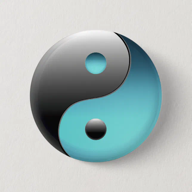 Yin Yang Symbol - Ying Yang Sign Button | Zazzle