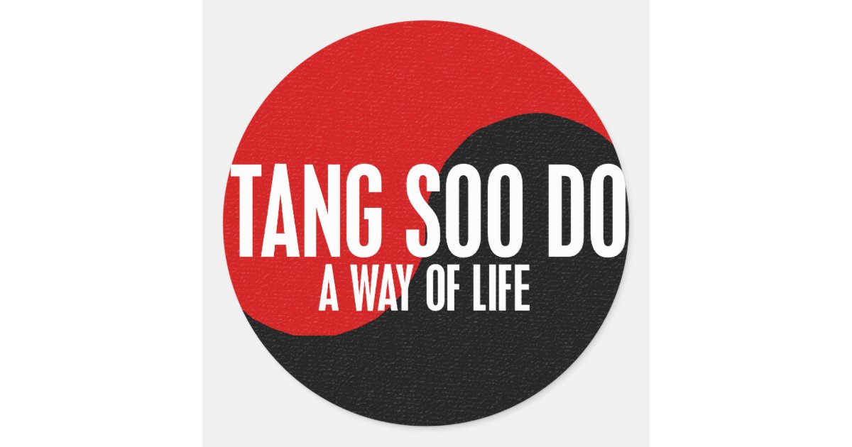 Yin Yang Tang Soo Do 1 Classic Round Sticker | Zazzle