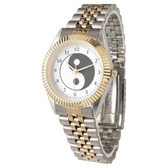 Yin Yang Timepiece Watch | Zazzle