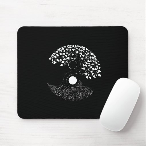 Yin Yang Tree of life Mouse Pad | Zazzle
