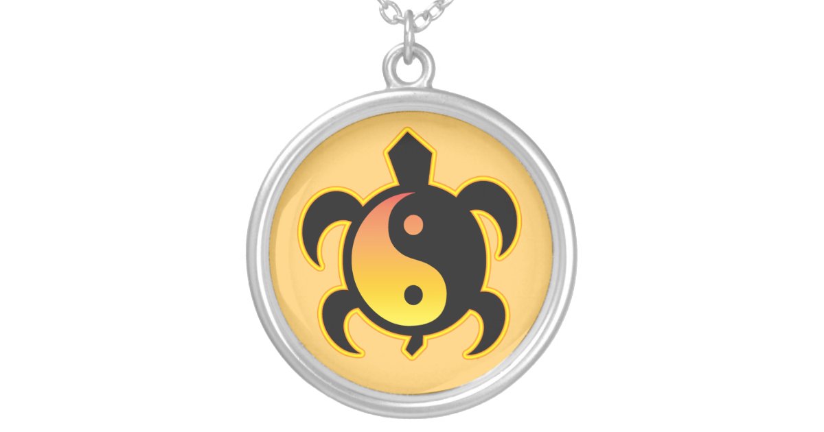 Yin Yang Turtle Necklace | Zazzle