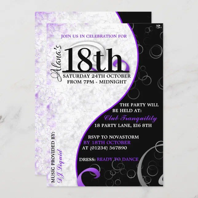 Ying Yang Birthday Invitations | Zazzle