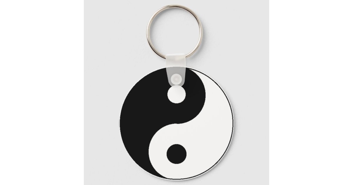 Ying Yang Keychain | Zazzle