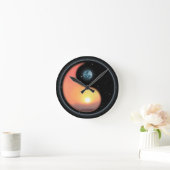Ying Yang Sunset Round Clock | Zazzle
