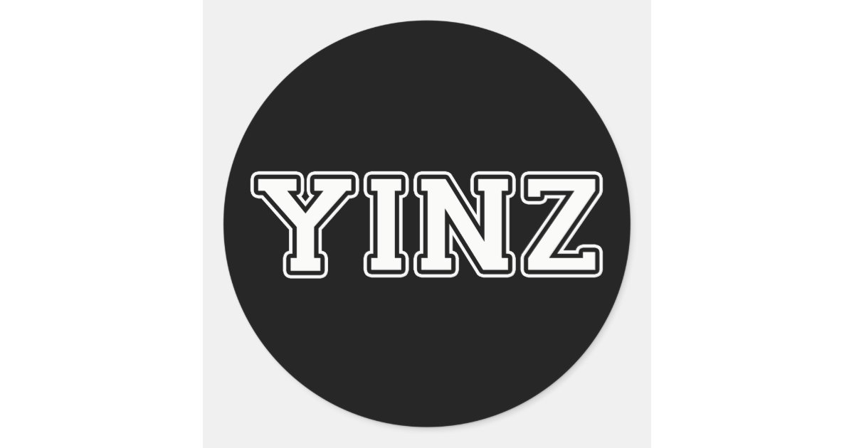 Yinz Classic Round Sticker | Zazzle