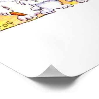 Yippee!!! -Cute Cartoon Rabbits ! Poster Print | Zazzle